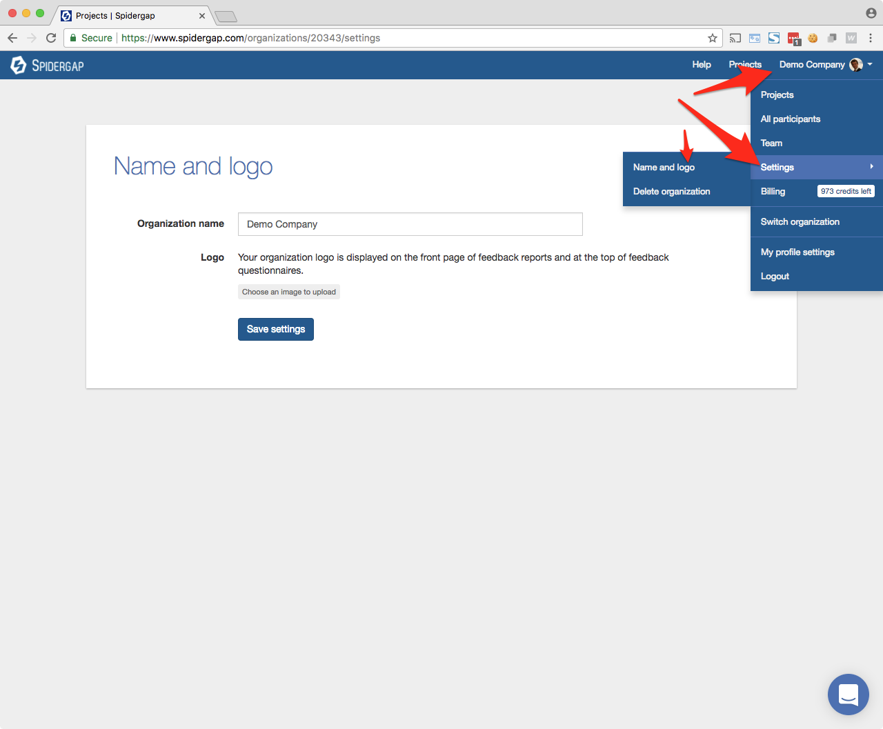 Change the Name of my Organization